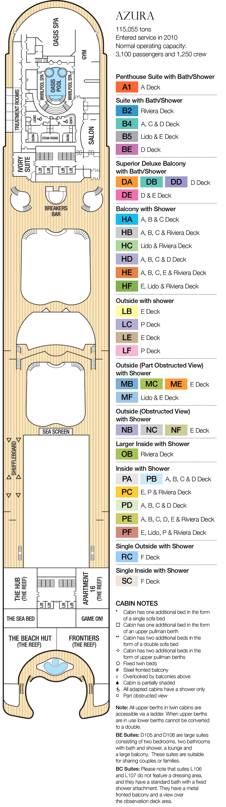 Azura 2021 / 2022 / 2023 Cruises | Azura Reviews | Discounted Prices ...