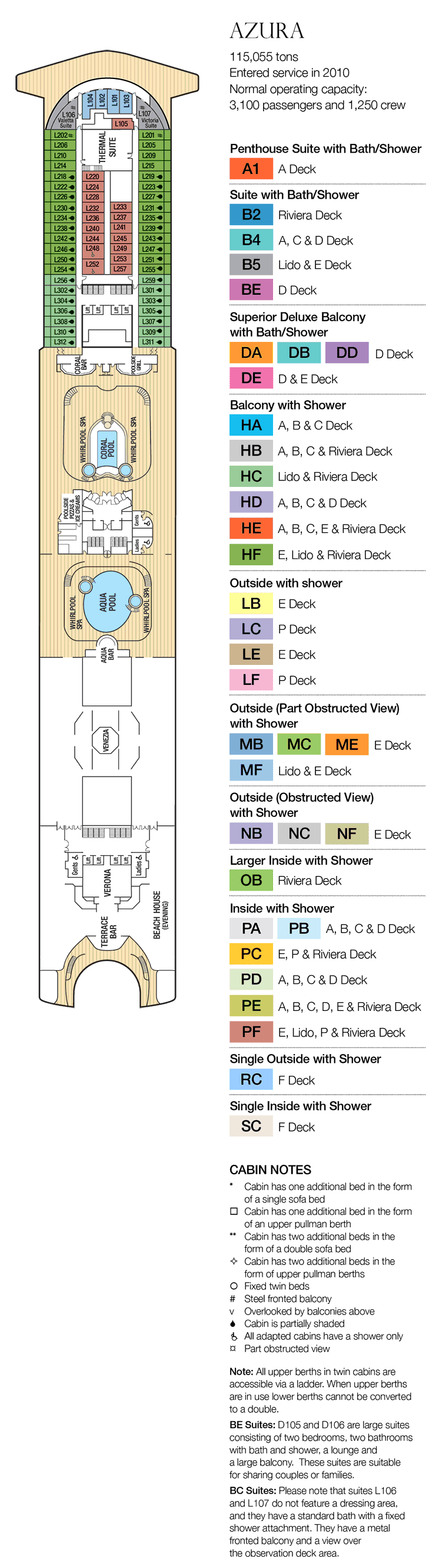 Azura 2021 / 2022 / 2023 Cruises | Azura Reviews | Discounted Prices ...